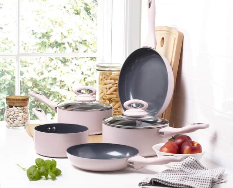 5 Piece Blush Pink Pan Set | Kitchenways